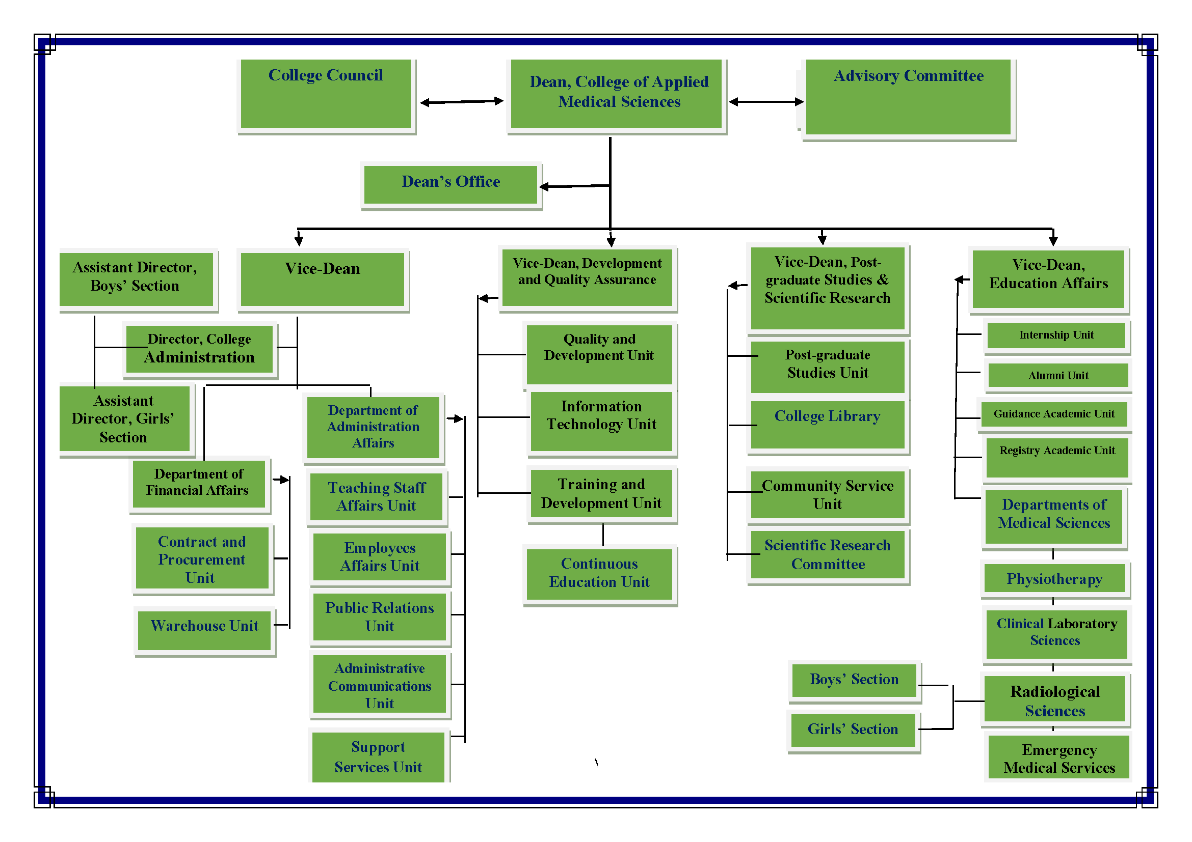 Organizational Structure - College of Applied Medical Sciences - Najran ...